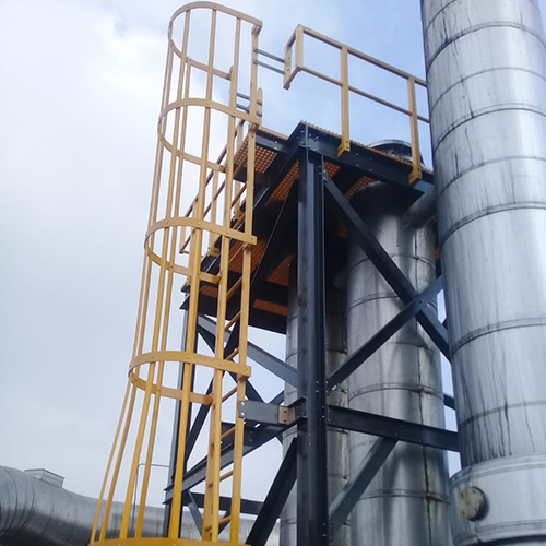 Platforms and Safety Ladders at Chemical Plant | Fibergrate UK